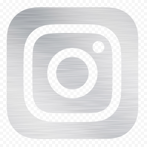 HD Square Silver Metal Brushed Instagram Logo Icon PNG | Citypng