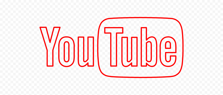 HD Youtube YT White Outline Logo PNG | Citypng