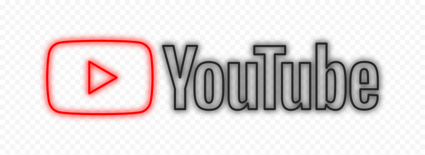 HD Official Outline Neon Youtube YT Logo PNG | Citypng