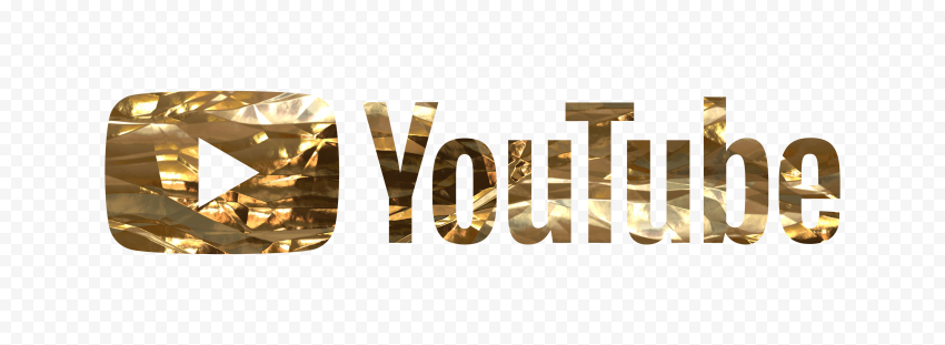 HD Circular Brushed Gold Youtube YT Logo PNG | Citypng
