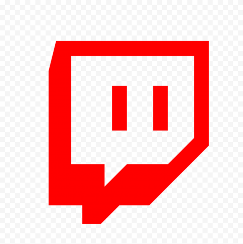 HD Red Twitch TV Logo Icon Transparent Background PNG | Citypng