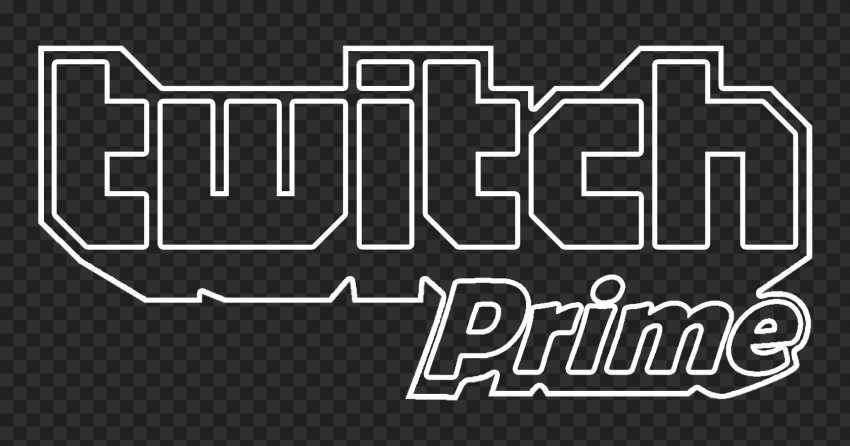 HD Twitch Prime White Outline Logo PNG | Citypng