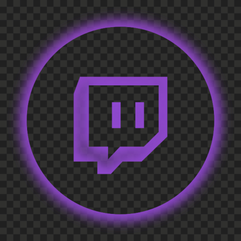 Twitch Purple Neon App Icon PNG | Citypng