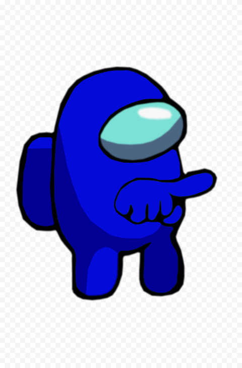 HD Red Among Us Character Finger Hand Pointing PNG | Citypng