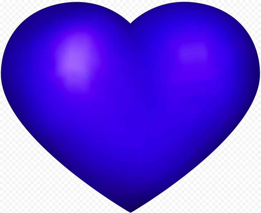 HD Dark Blue Heart Love Valentine Day Romantic PNG | Citypng