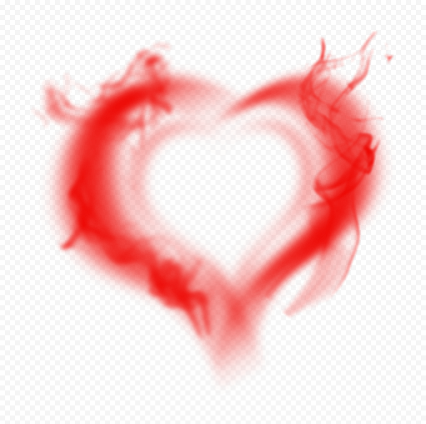 HD Red Cloud Smoke Love Heart PNG | Citypng