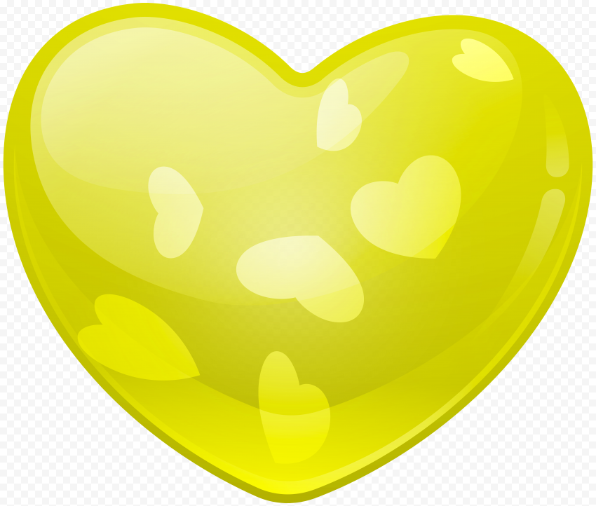 Yellow Heart Clip Art
