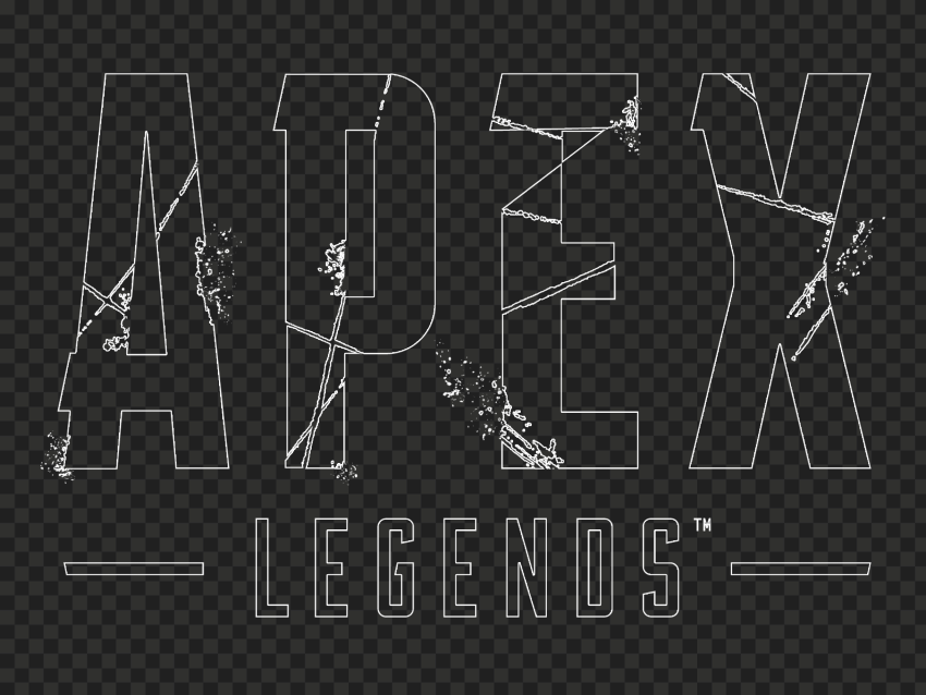 HD White Apex Legends Outline Logo PNG | Citypng