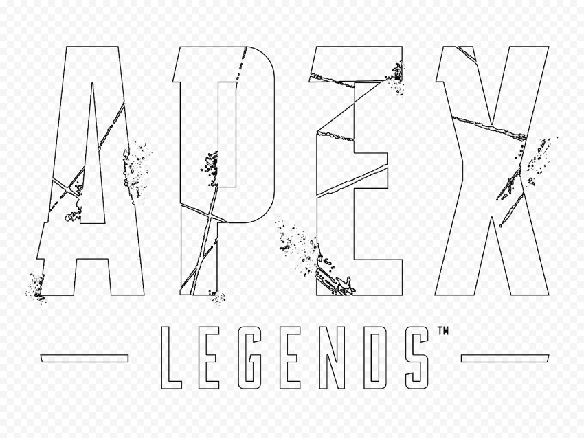 HD Black Apex Legends Outline Logo PNG | Citypng
