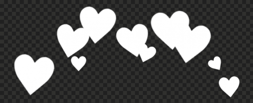 HD Group Of White Hearts Love PNG | Citypng