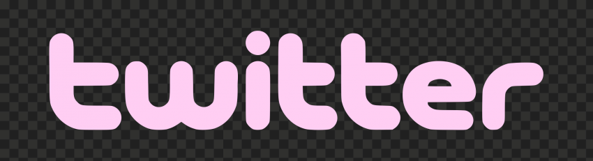 HD Twitter Light Pink Text Logo PNG | Citypng