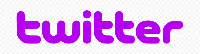 HD Twitter Purple Text Logo PNG | Citypng