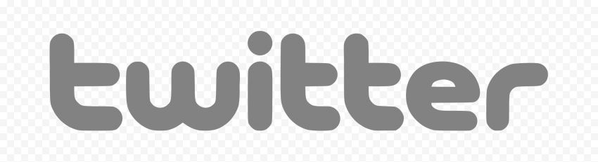 HD Twitter Gray Text Logo PNG | Citypng