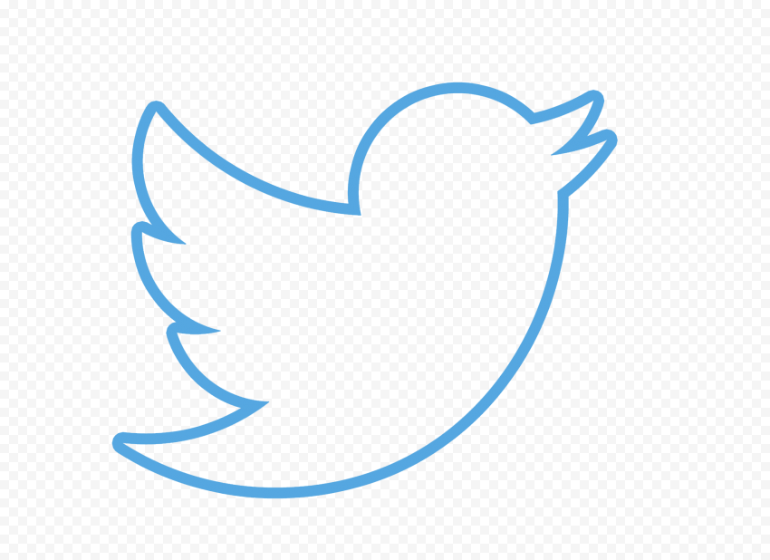 HD Outline Twitter Bird Logo Icon PNG | Citypng
