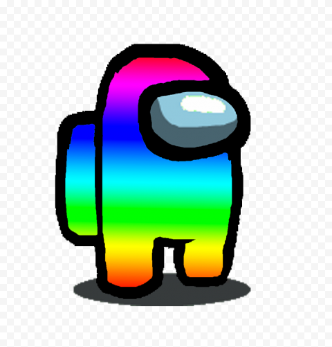 HD Rainbow Imposter Among Us Character PNG | Citypng