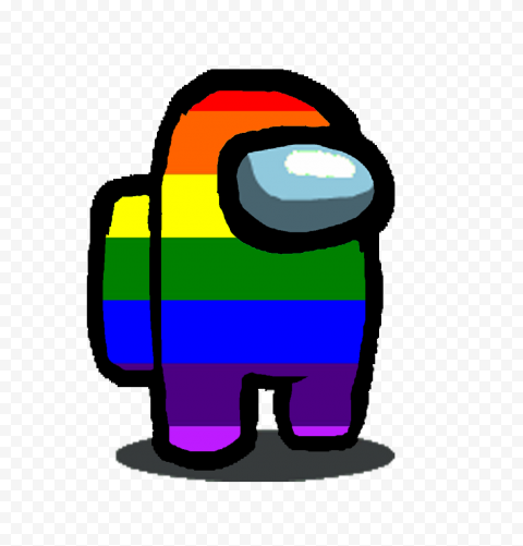 HD Rainbow Imposter Among Us Character PNG | Citypng