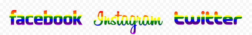 HD Facebook Rainbow Neon Logo Icon PNG | Citypng