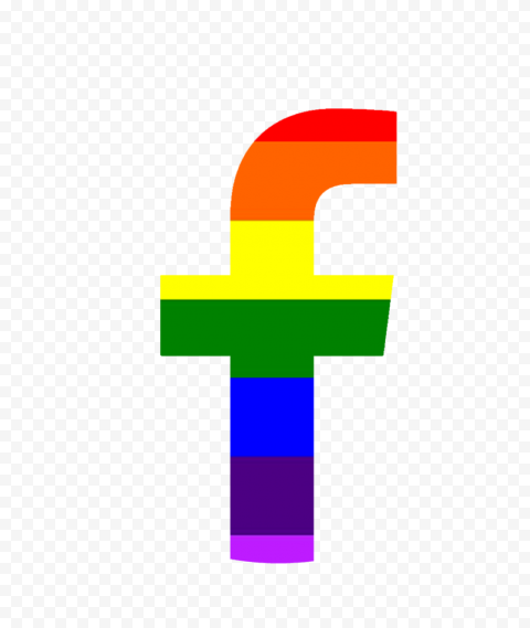 HD Facebook Rainbow Logo Icon PNG | Citypng