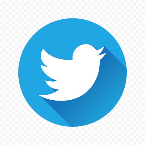 Round Twitter Flat Icon PNG | Citypng