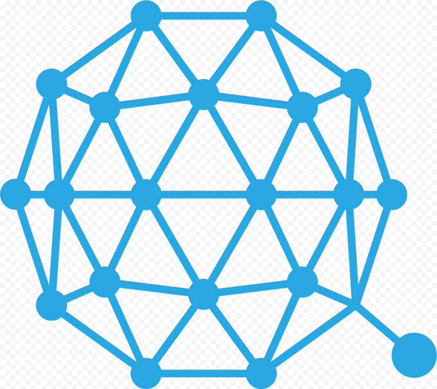 HD Blue Blockchain Icon PNG | Citypng