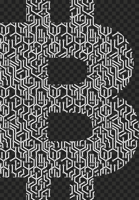 HD White B Bitcoin Letter Logo Icon PNG | Citypng