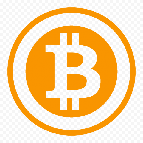 HD Orange Round Bitcoin Icon PNG | Citypng