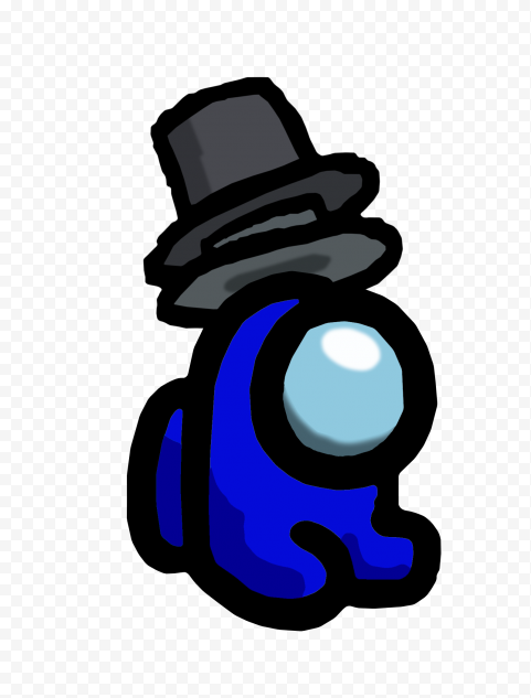 HD Blue Among Us Mini Crewmate Baby Double Top Hat PNG | Citypng