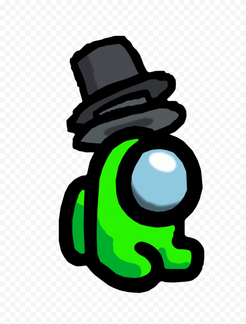 HD Lime Among Us Mini Crewmate Baby Double Top Hat PNG | Citypng