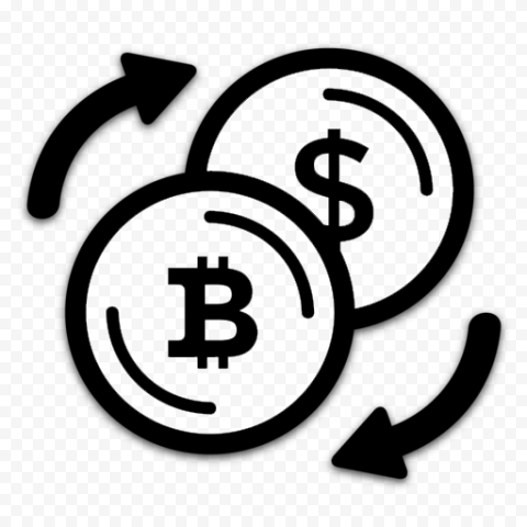 HD Black Round Btc Logo Icon PNG | Citypng