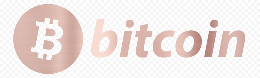 HD Gold BTC Bitcoin Text Logo PNG | Citypng