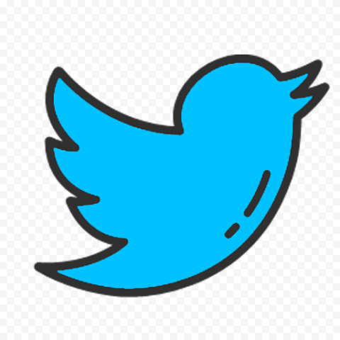 Aesthetic Blue Bird Twitter Logo Icon PNG | Citypng
