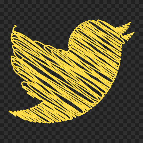 Aesthetic Yellow Square Twitter Icon PNG | Citypng
