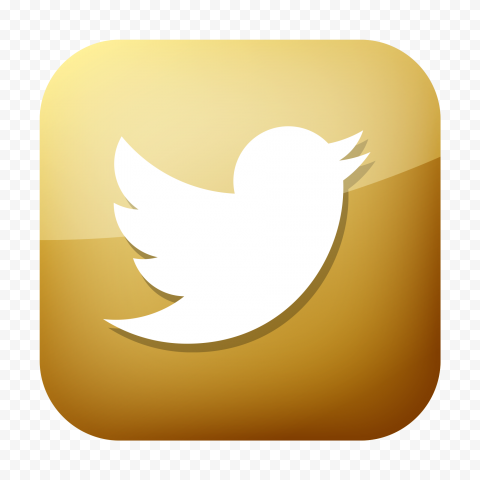 Aesthetic Yellow Square Twitter Icon PNG | Citypng