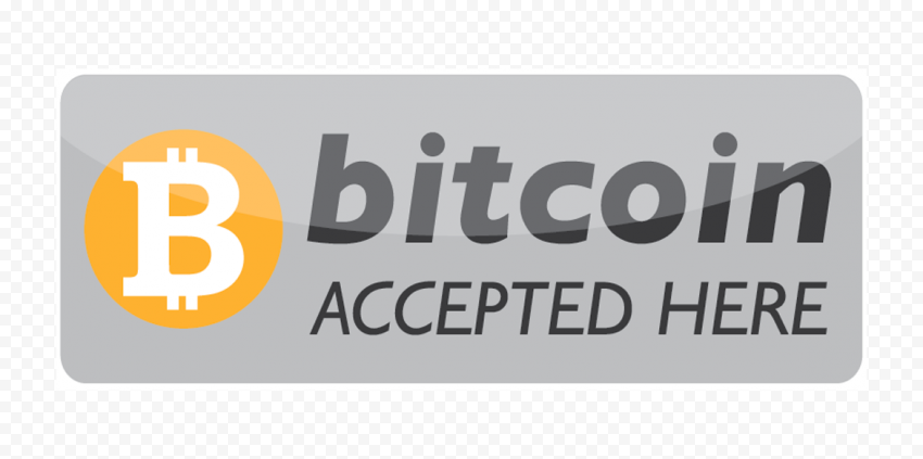 HD Pay With Bitcoin BTC Black Button PNG | Citypng