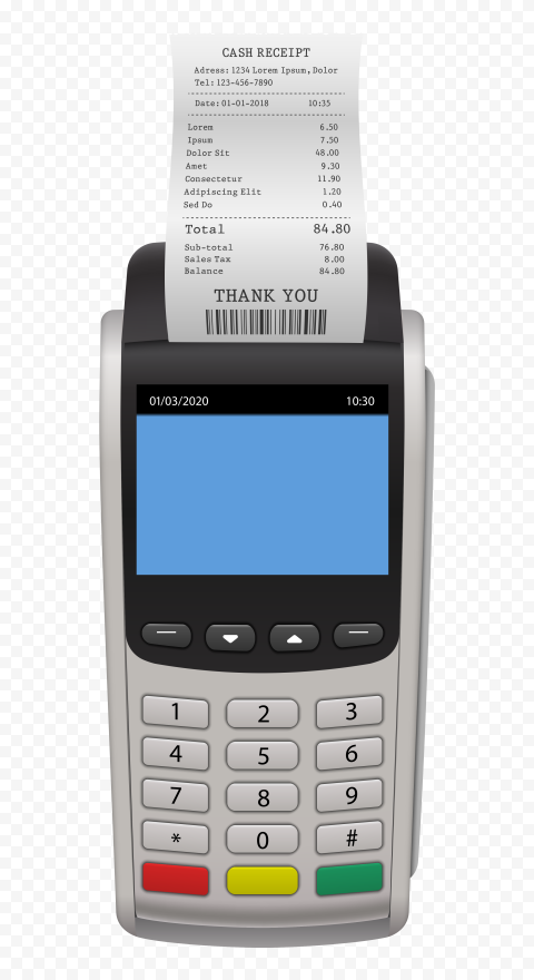 HD Real Hand Try To Use A POS Machine PNG | Citypng