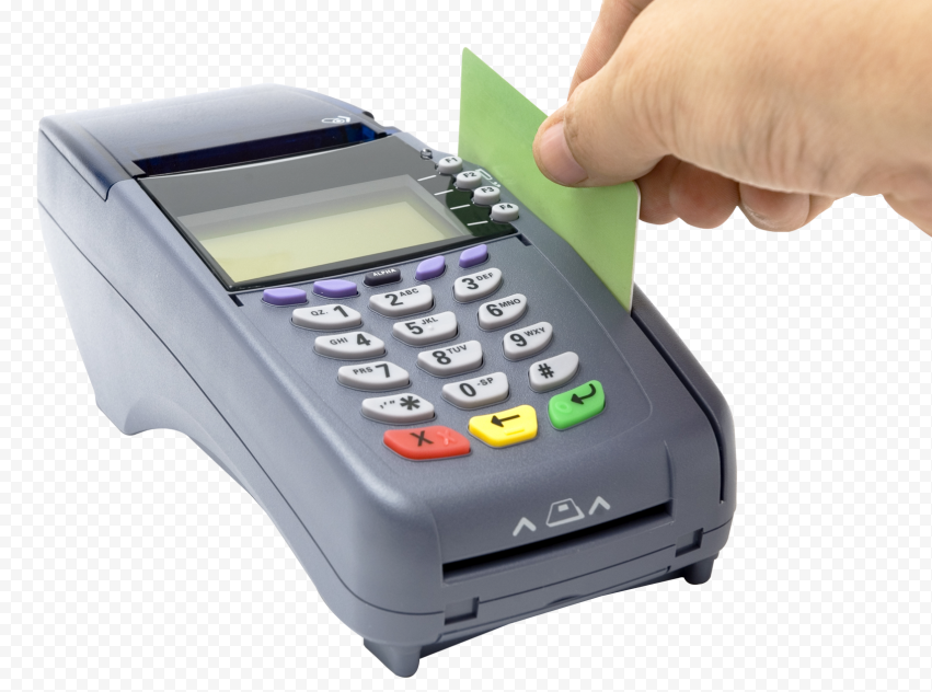HD Real Hand Use A POS Machine PNG | Citypng