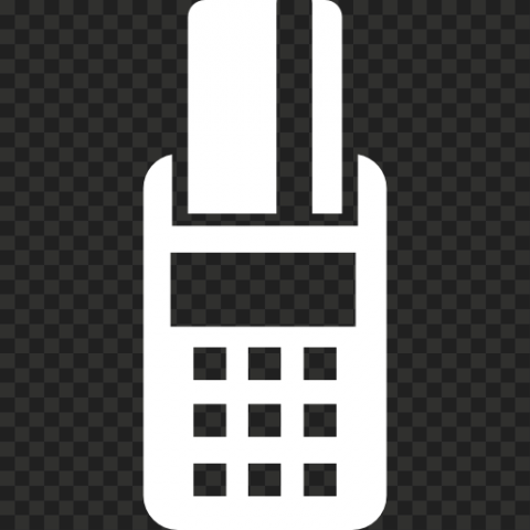 White POS Credit Card Machine Icon PNG | Citypng