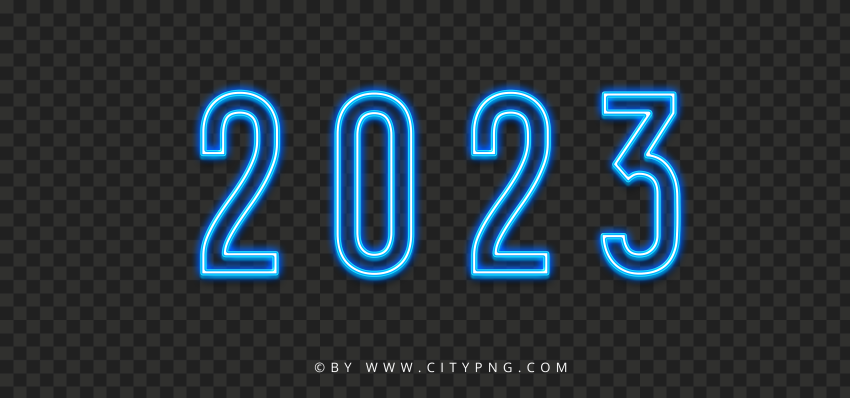 2023 Blue Neon Without Wires PNG Image | Citypng