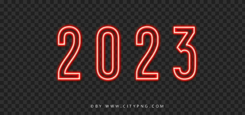 2023 Red Neon Without Wires Image PNG | Citypng