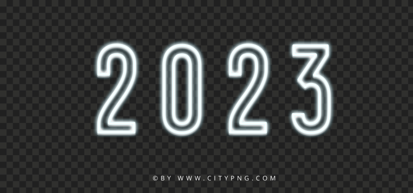 2023 White Neon Without Wires PNG | Citypng