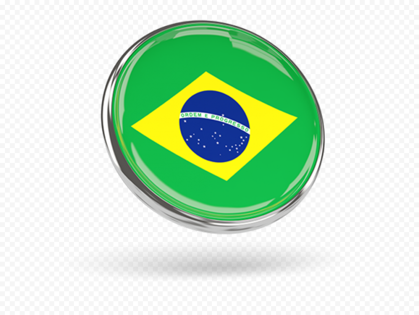 Circular Round Brazil Flag Icon Transparent PNG | Citypng