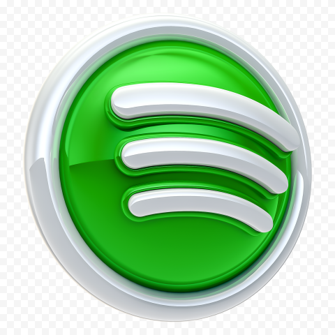 3D Round Spotify Logo Icon PNG | Citypng