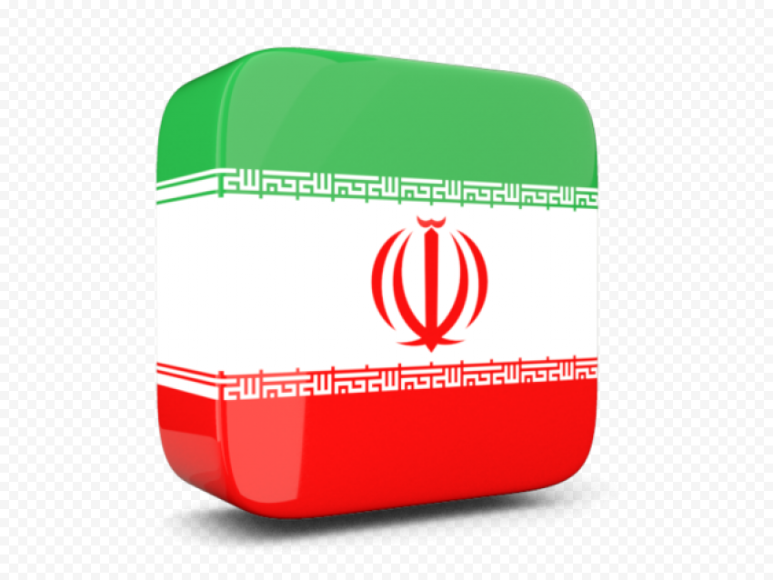 3D Square Iran Iranian Flag Icon PNG Image | Citypng