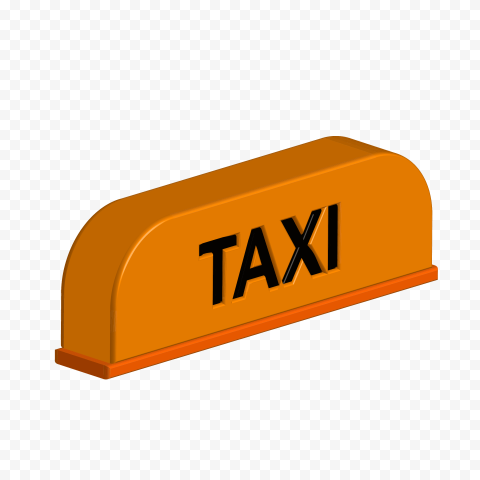 3D Taxi Cab Logo Sign HD PNG | Citypng