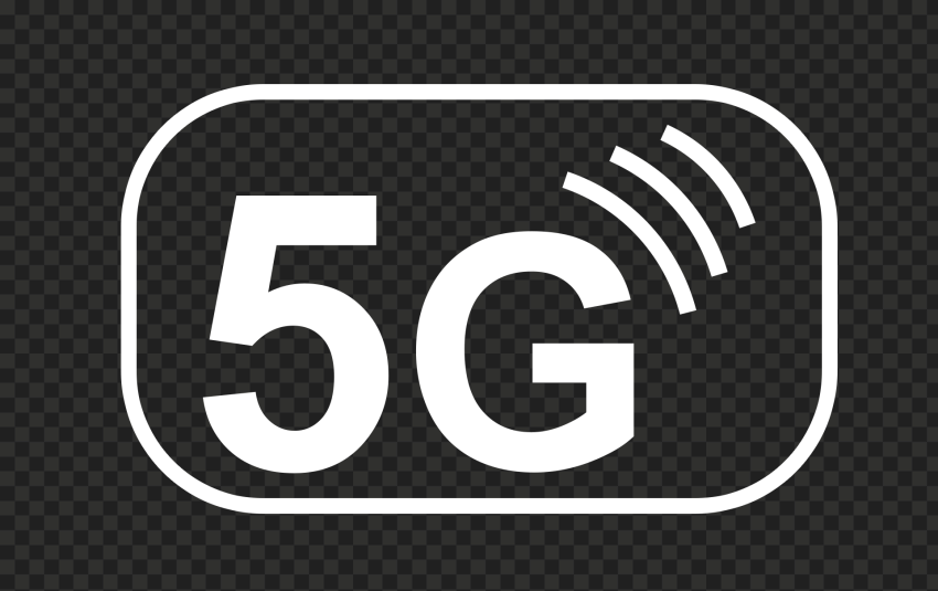 5G Cellular White Logo Icon Transparent PNG | Citypng