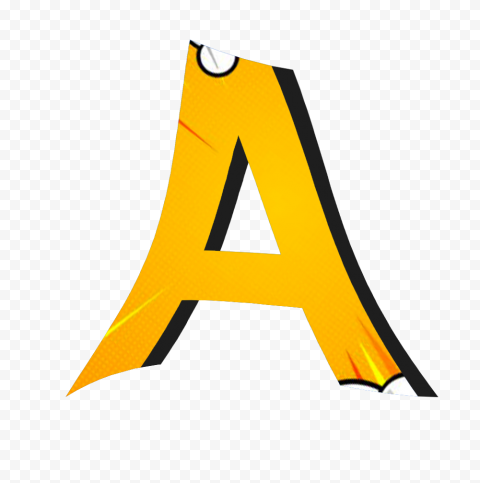 HD Cartoon Comic A Letter Alphabet PNG | Citypng