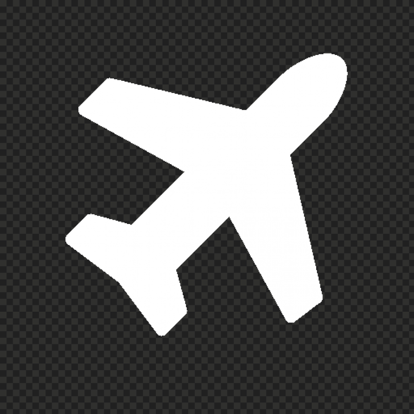 Airplane Aircraft White Icon PNG Image