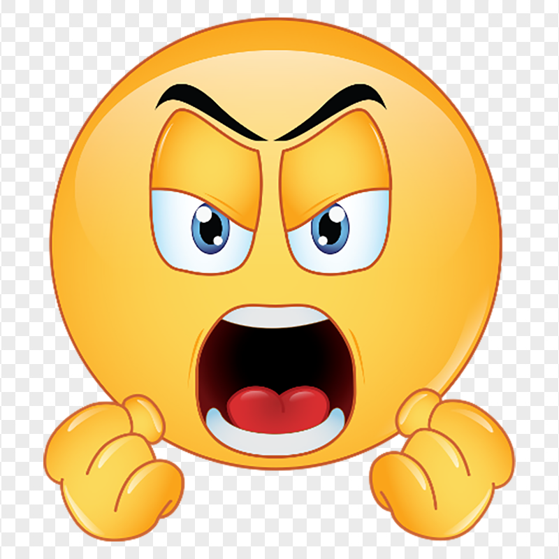 Angry Emoji Angry Emoji PNG Vector PSD And Clipart With Transparent