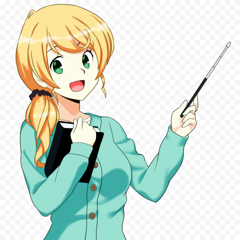 Anime Manga Cartoon Girl Teacher HD PNG | Citypng