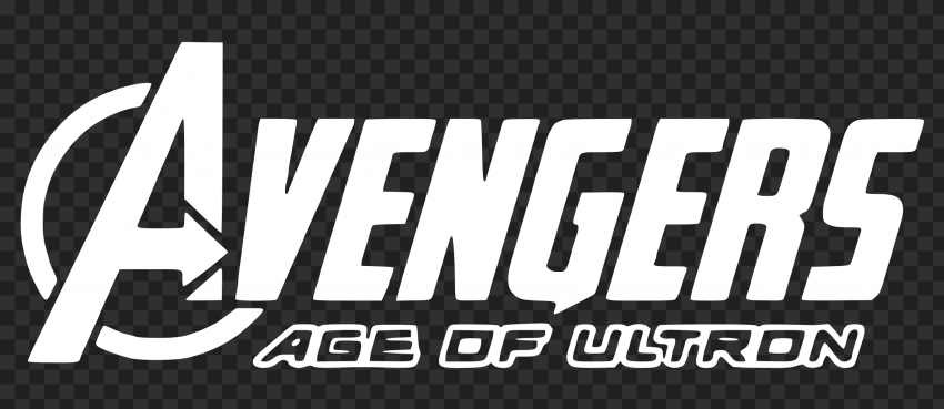 Avengers Age of ULtron White Logo FREE PNG | Citypng